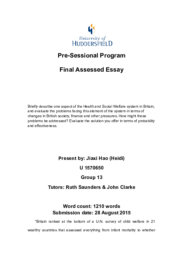 (DOC) Final writing | 家晞 郝 - Academia.edu