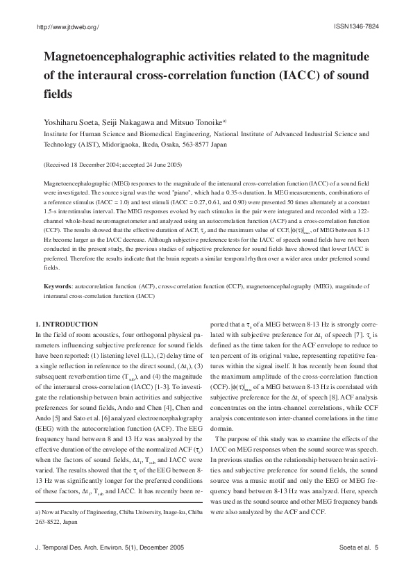 (PDF) Magnetoencephalographic activities related to the magnitude of ...