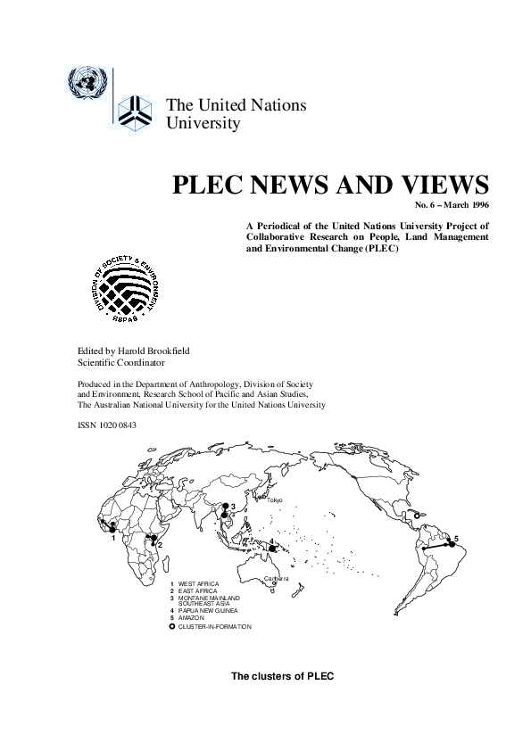 (PDF) A Periodical of the United Nations University Project of ...