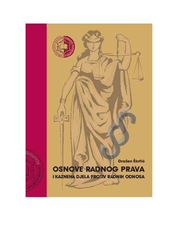 (PDF) OSNOVE RADNOG PRAVA I KAZNENA DJELA PROTIV RADNIH ODNOSA