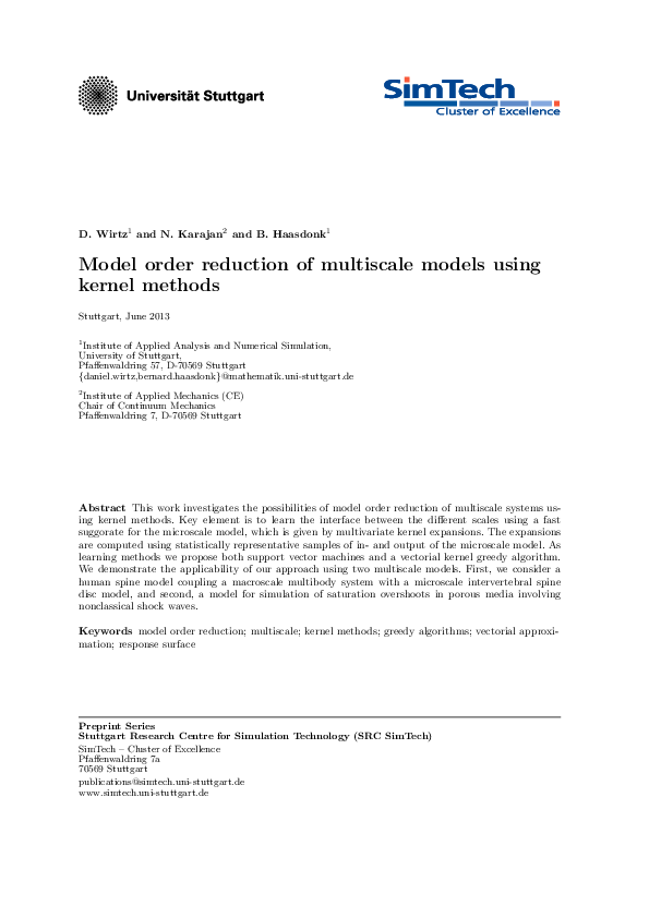 (PDF) Model order reduction of multiscale models using kernel methods | Nils Karajan - Academia.edu