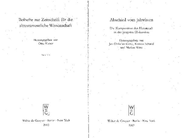 (PDF) The Yahwist, a Hero with a Thousand Faces