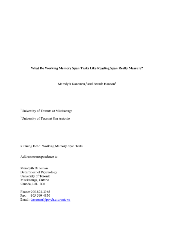 (PDF) Using working memory theory to investigate the construct validity of multiple-choice ...