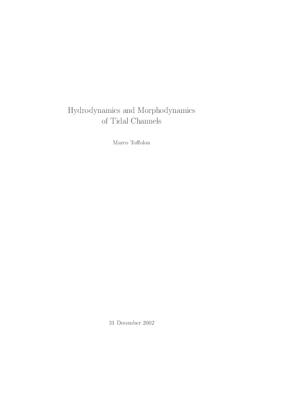 (PDF) Experimental analysis of tidal network growth and development ...