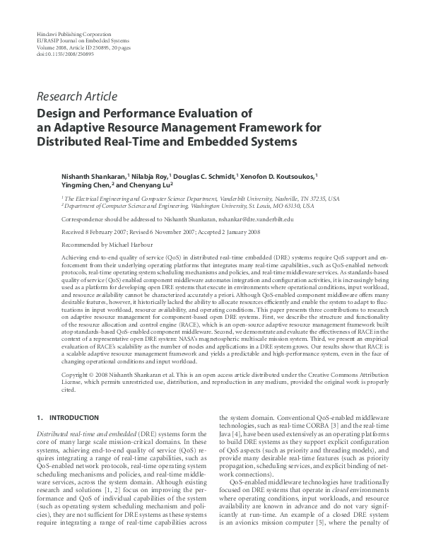 (PDF) ResearchArticle Design and Performance Evaluation of an Adaptive Resource Management ...