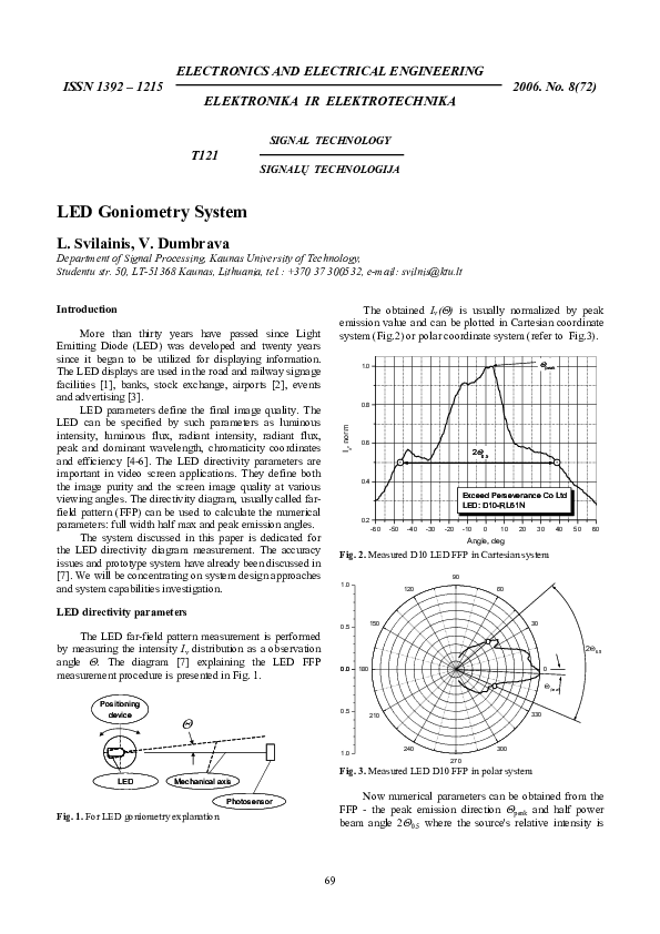 (PDF) LED goniometry system