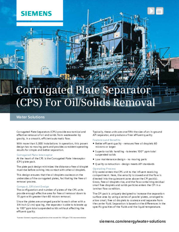 (PDF) Corrugated plate separator (CPS) en