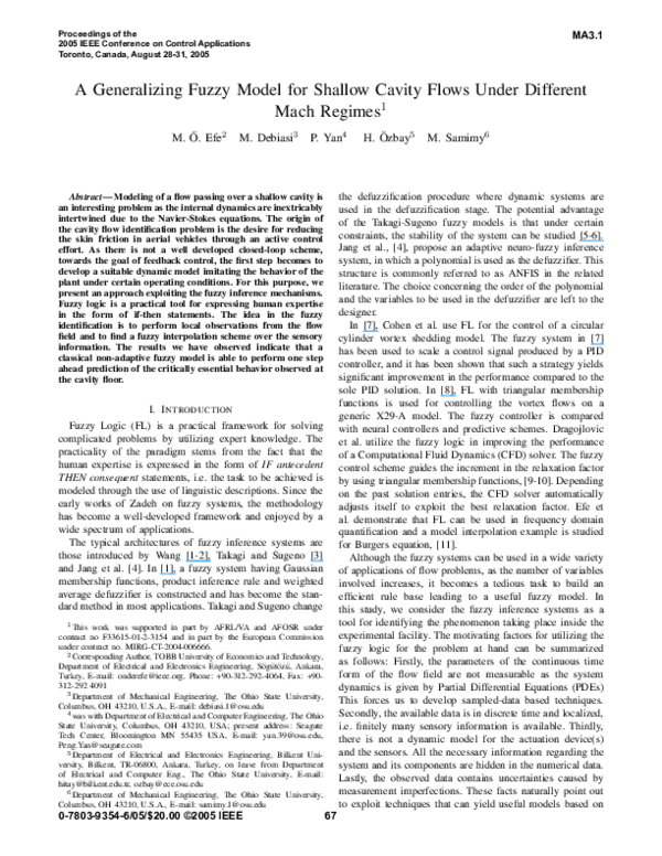 (PDF) A generalizing fuzzy model for shallow cavity flows under ...
