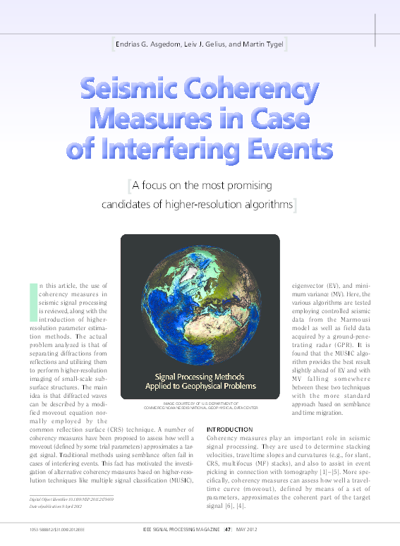 (PDF) Seismic Coherency Measures in Case of Interfering Events: A Focus ...