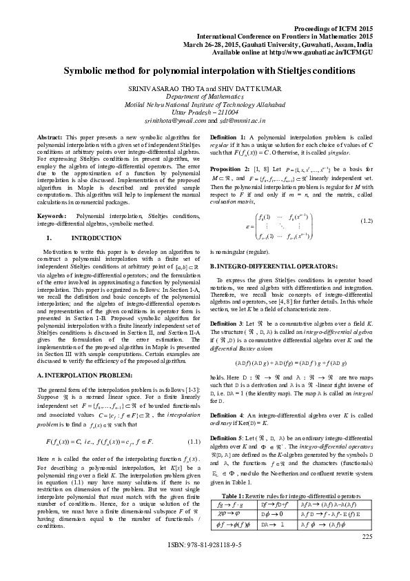 INTERPOLATION OF OPERATORS ON Lp