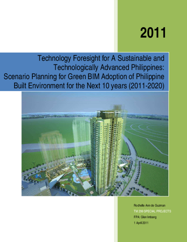 (PDF) TM 299 Student Project Green BIM Scenario Building Project report ...