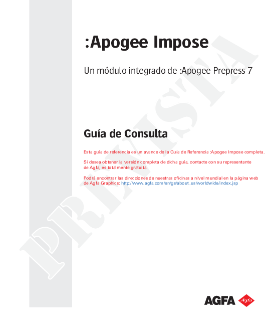 (PDF) Apogee Impose Reference Guide ES