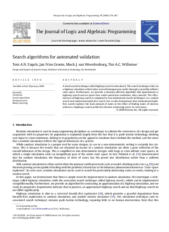 (PDF) Search algorithms for automated validation