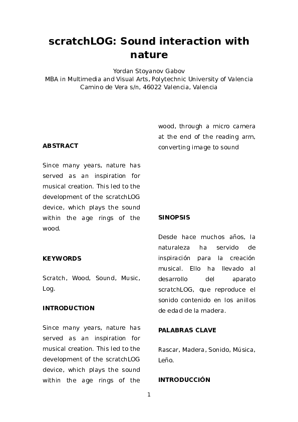 (DOC) Scratch LOG paper