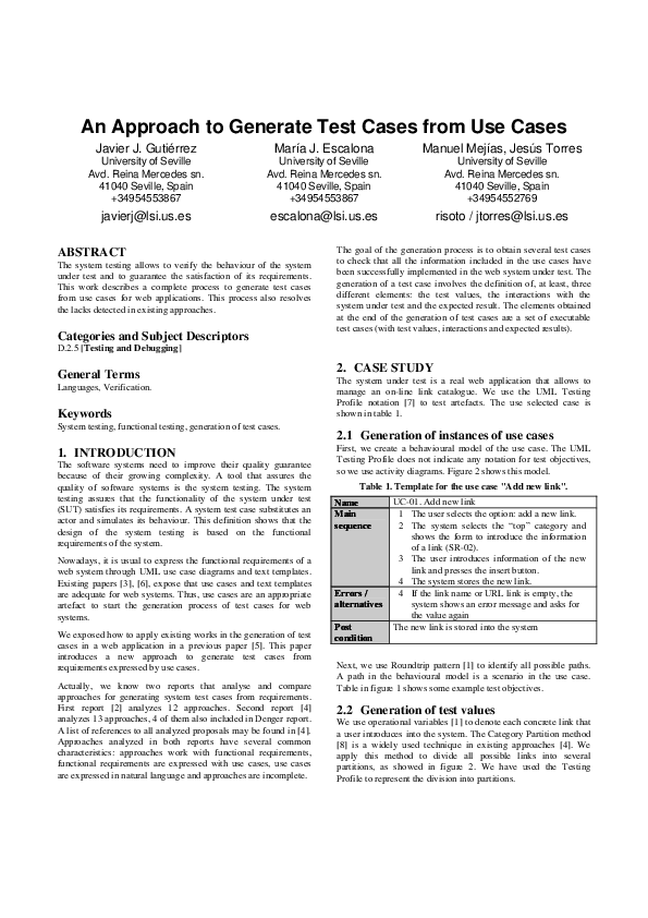 application approach test