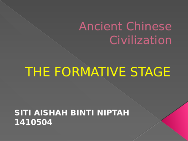 (PPT) Chinese civilization - shang dynasty - Formative stage