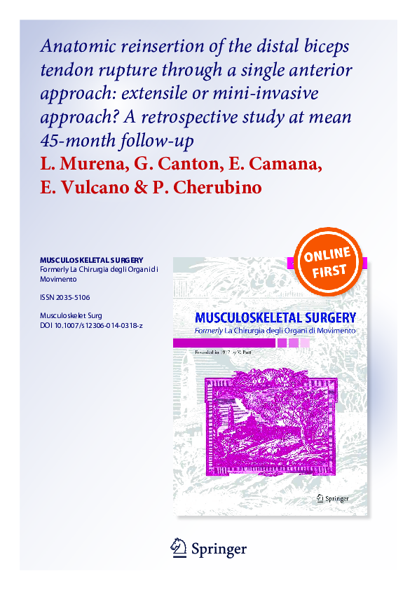 (PDF) An intact lacertus fibrosus improves strength after reinsertion ...