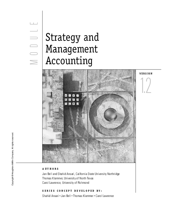 (PDF) STRATEGY MANAGEMENT ACCOUNTING