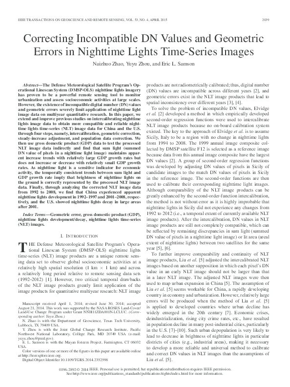 (PDF) Correcting Incompatible DN Values and Geometric Errors in ...