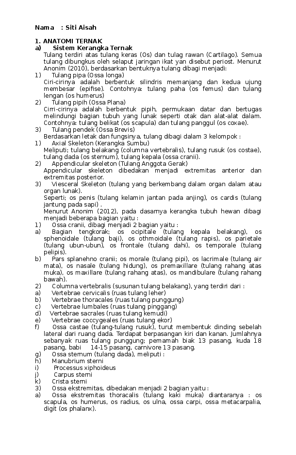 (DOC) Anatomi dan Fisiologi Ternak Sapi