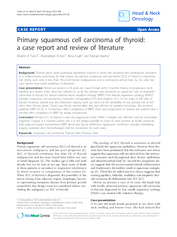 (PDF) A Rare Case of Metastasis to the Mandible from the Thyroid Gland: a Case Report and ...