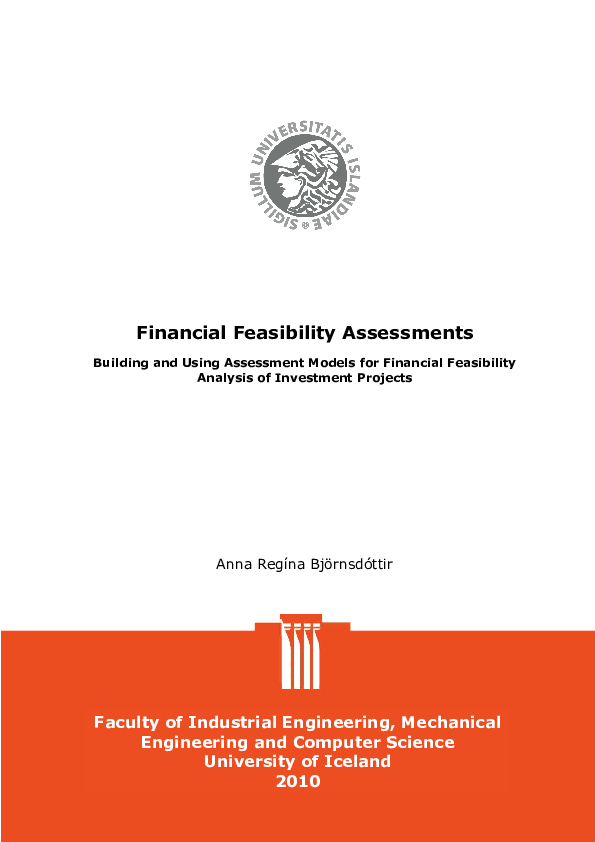 (PDF) Financial Feasibility Assessments_FINAL