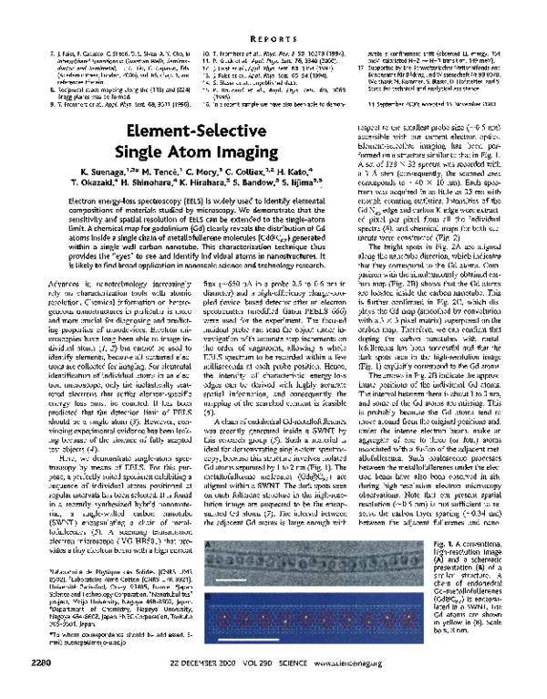 (PDF) Element-Selective Single Atom Imaging