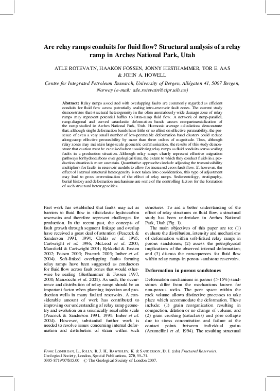 (PDF) Are relay ramps conduits for fluid flow? Structural analysis of a ...