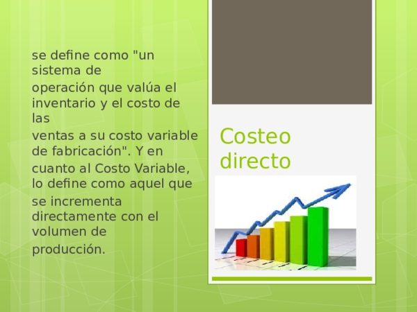 (PPT) Costeo directo