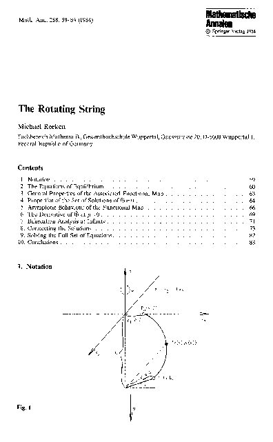 (PDF) The rotating string