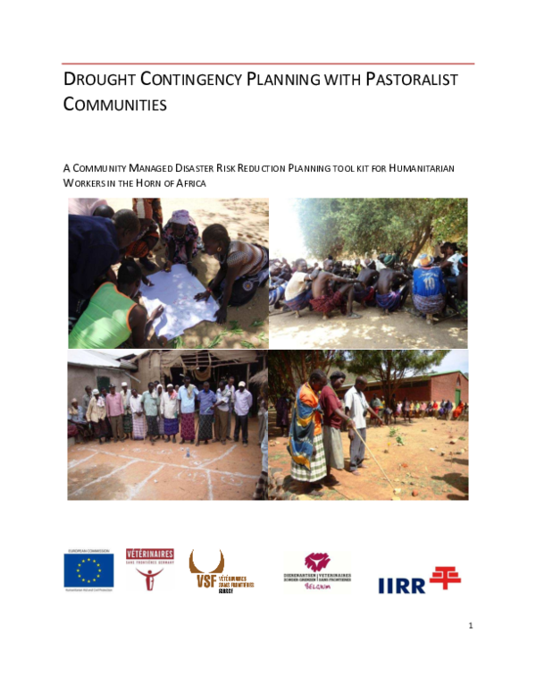 (PDF) Drought Contingency Planning with Pastoralist Communities. A ...