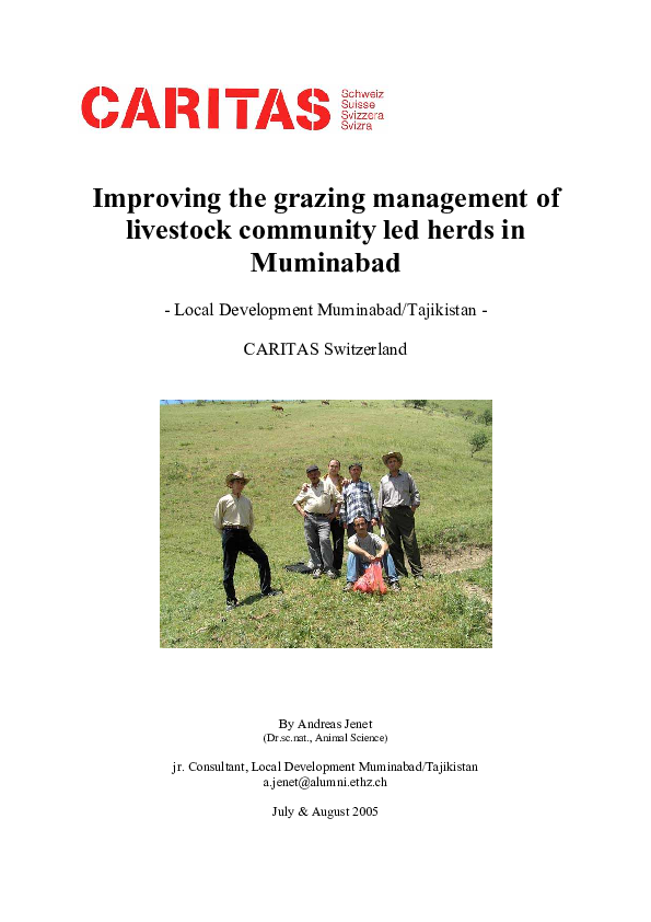 (PDF) Improving the grazing management of livestock community led herds ...