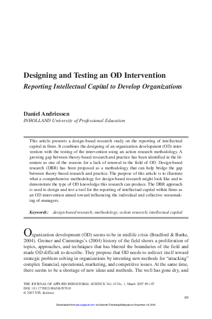 (PDF) Journal of Applied Behavioral Science-2007-Andriessen-89-107