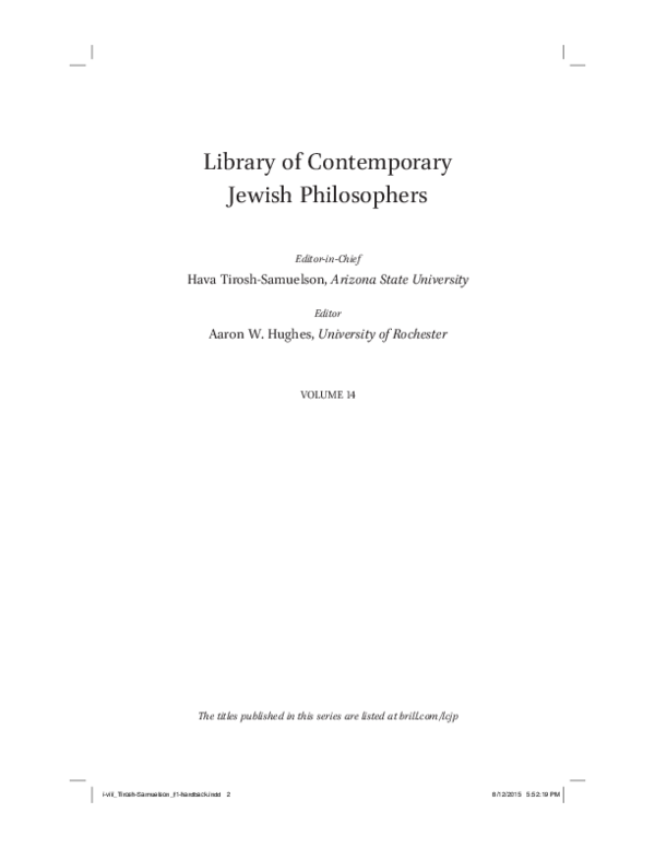 (PDF) "Michael Fishbane: An Intellectual Portrait"