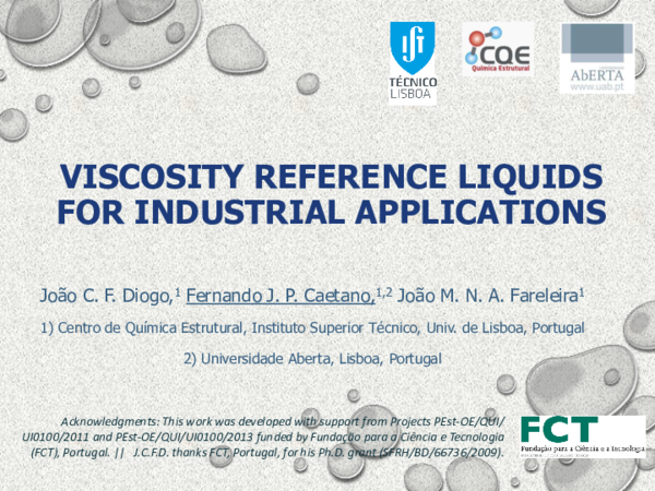 (PDF) Viscosity reference liquids for industrial applications
