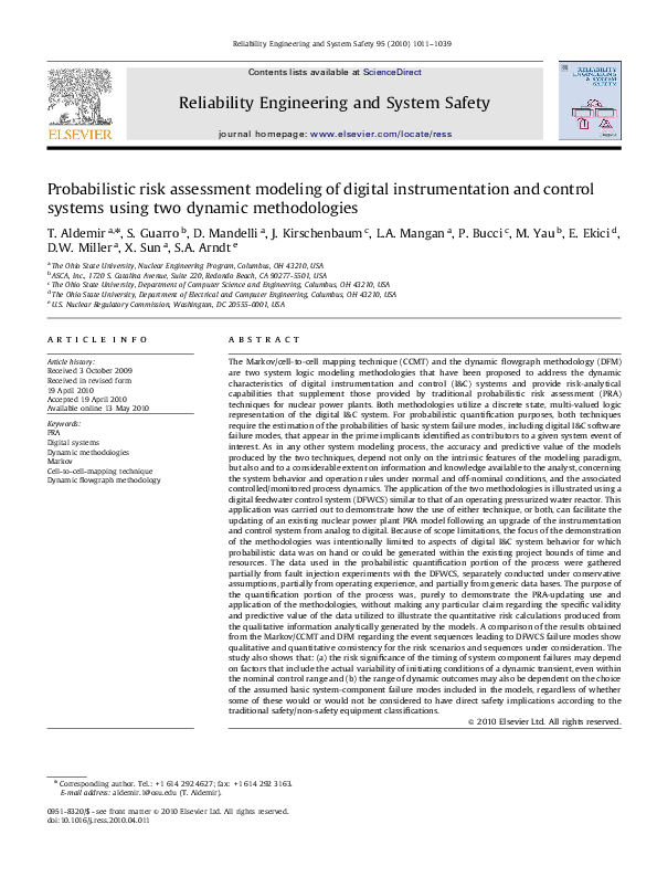 (PDF) Risk, Probabilility and Uncertainty for Complex Technical Systems ...