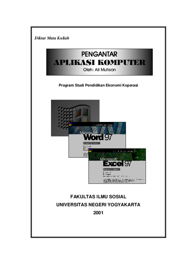 (PDF) Ringkasan Bahan Ajar Aplikasi Komputer