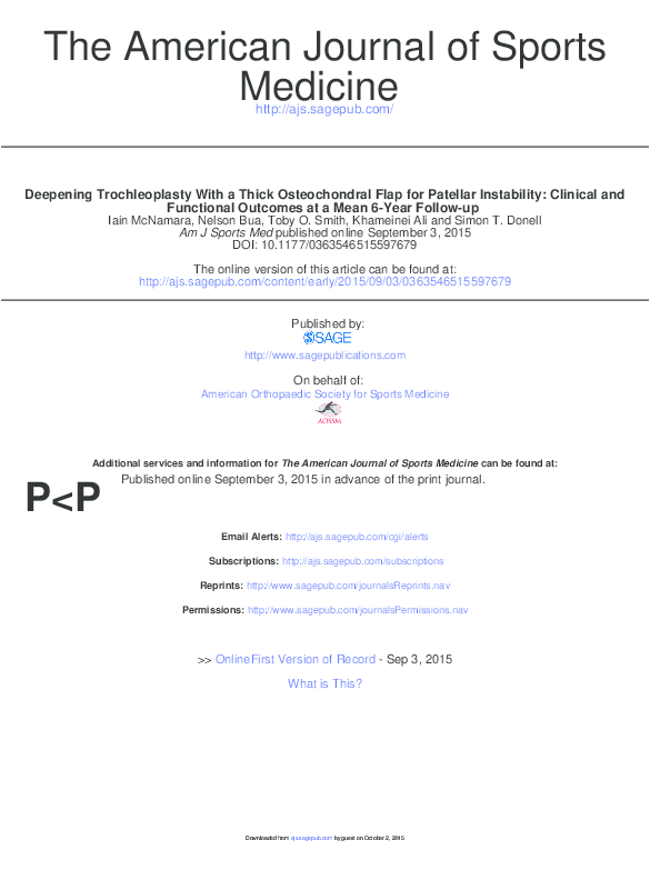 (PDF) Medial reefing versus medial patellofemoral ligament ...