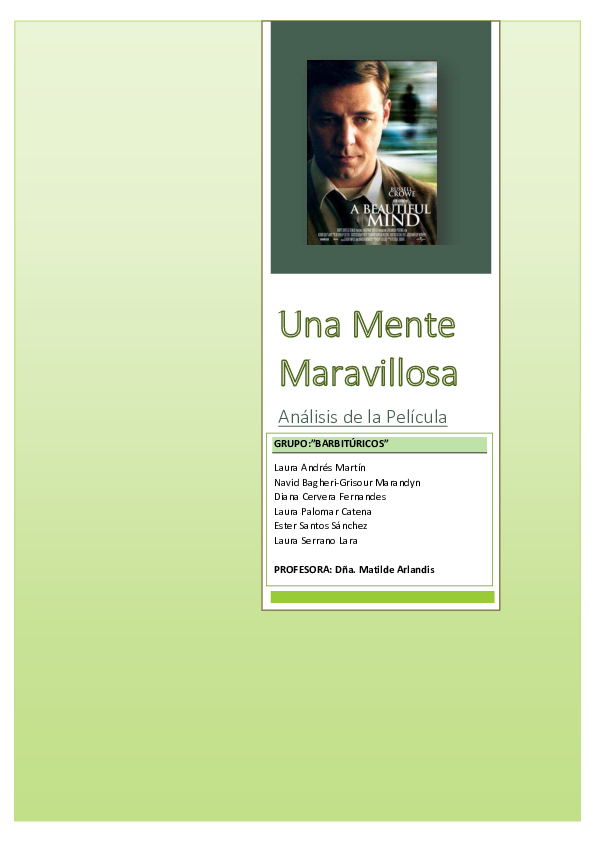 (PDF) Una Mente Maravillosa