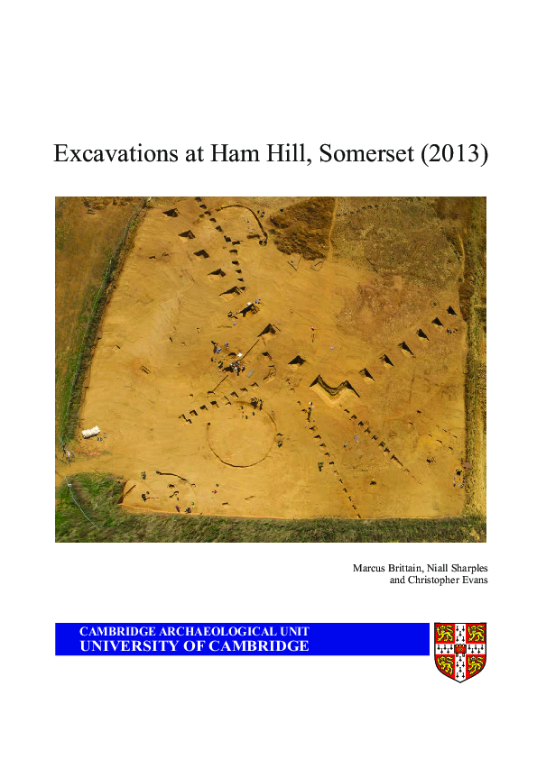 (PDF) Excavations at Ham Hill hillfort, Somerset - third season [2013]