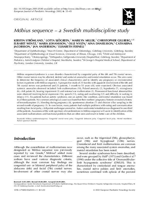 (PDF) Möbius sequence—a Swedish multidiscipline study