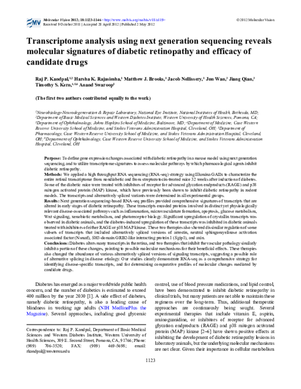 Pdf Transcriptome Analysis Using Next Generation Sequencing