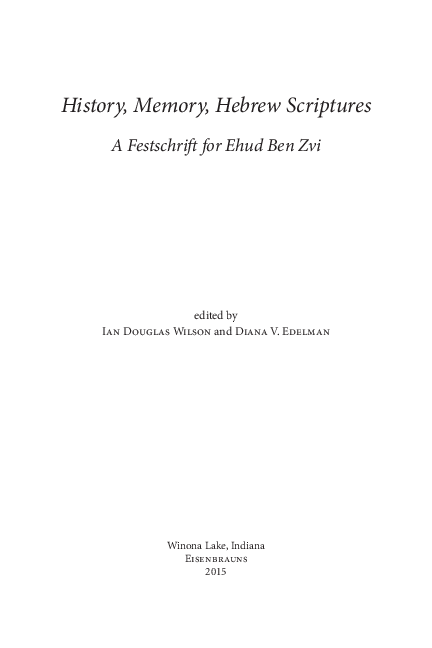 (PDF) “More Geminate Ballast and Clustering in Biblical Hebrew.” In Ian ...