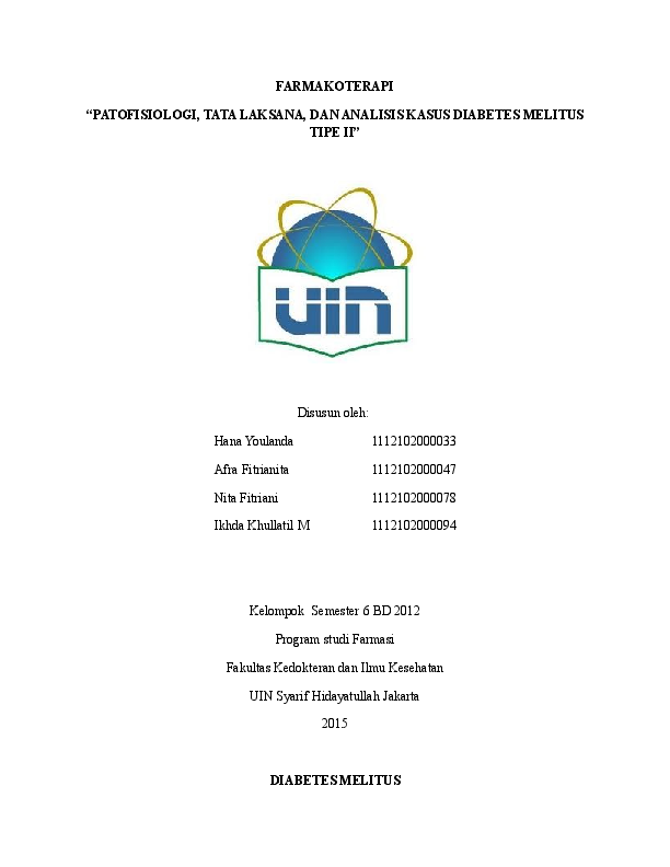 Doc Farmakoterapi Diabetes Melitus