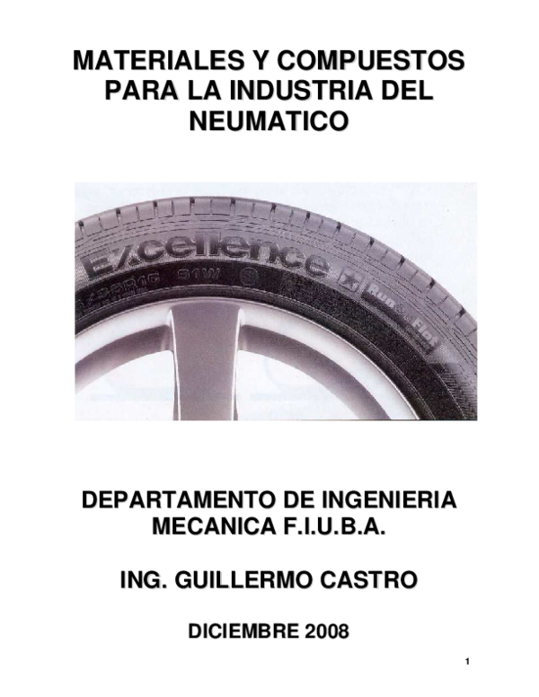 (PDF) Materiales y Compuestos para la Industria del Neumatico