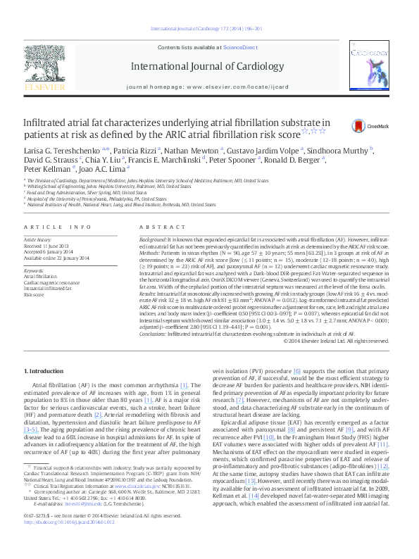 (PDF) Infiltrated atrial fat characterizes underlying atrial ...