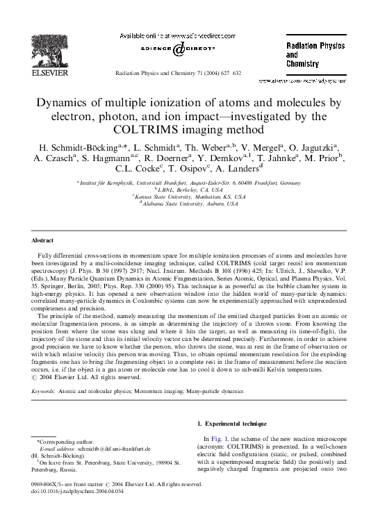 (PDF) Dynamics of multiple ionization of atoms and molecules by ...