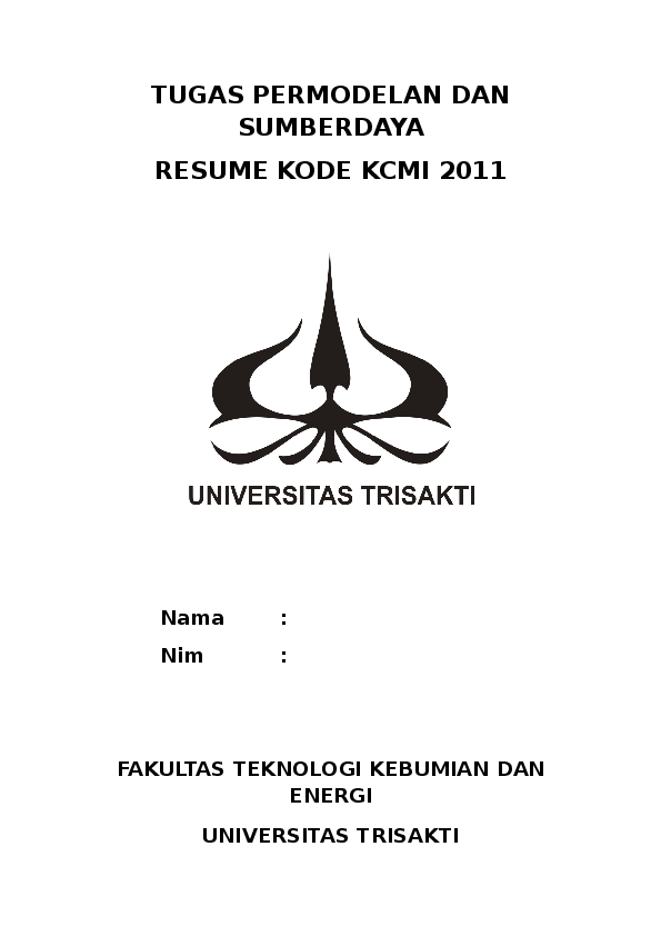 (DOC) KODE KCMI 2011