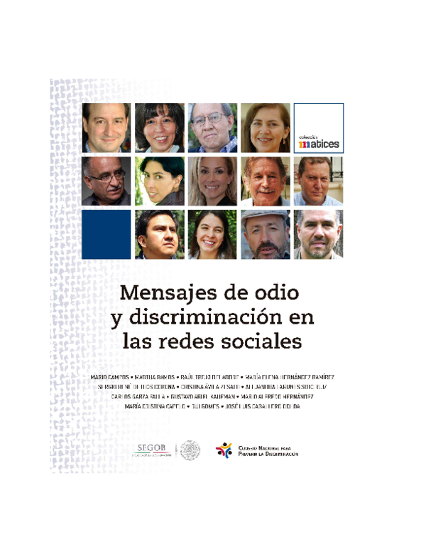 (PDF) Expresiones de odio en el espacio virtual común de la humanidad