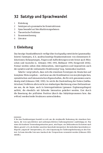 (PDF) Satztyp und Sprachwandel